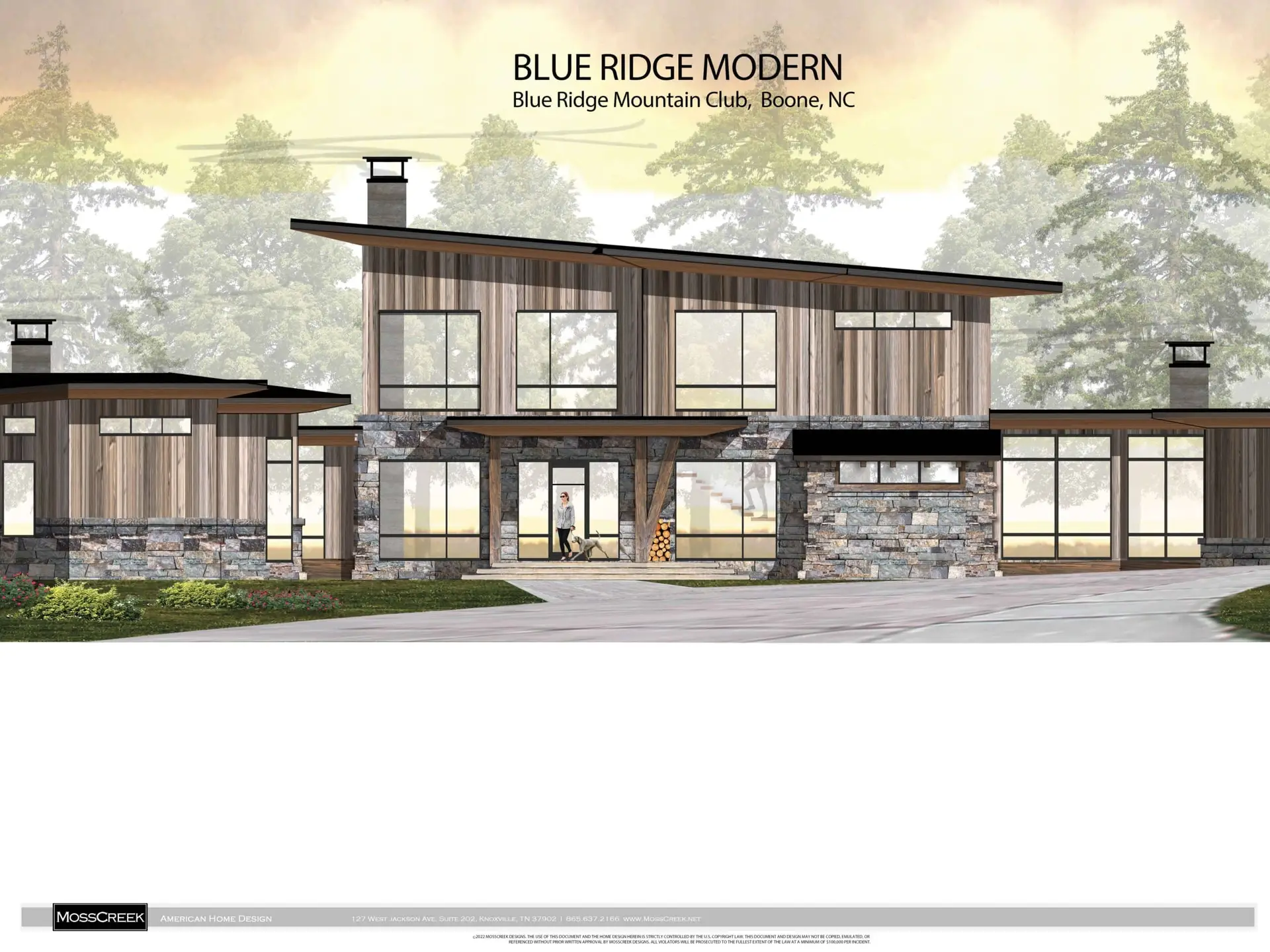 Blue Ridge Modern - Mosscreek Modern and Rustic Home Designs