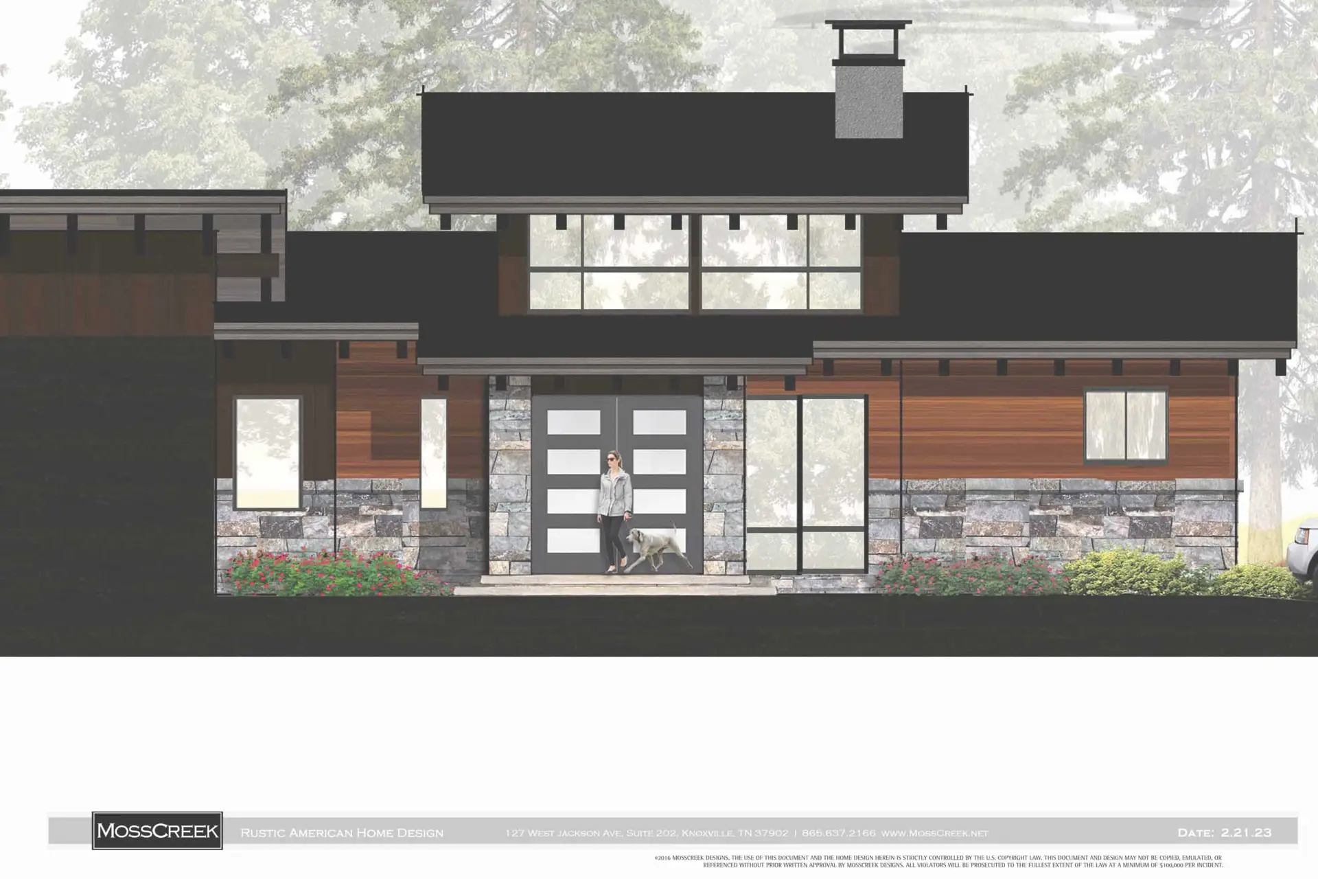 HILLSIDE MODERN - Mosscreek Modern and Rustic Home Designs